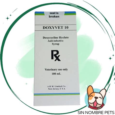 Doxyvet 10 Anti Infective Syrup 100ml Doxycycline Shopee Philippines