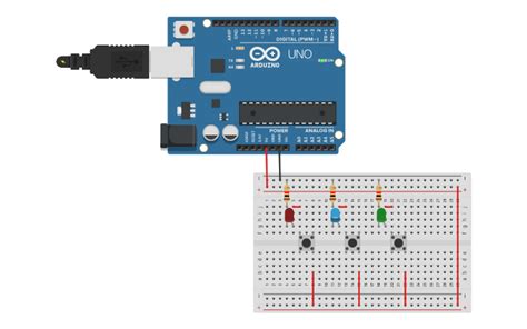 Circuit Design Using A Breadboard Tinkercad