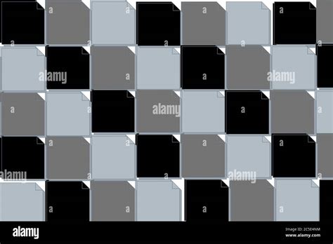 Black And Gray Tiles Misaligned Or Unevenly Cropped Pattern Background