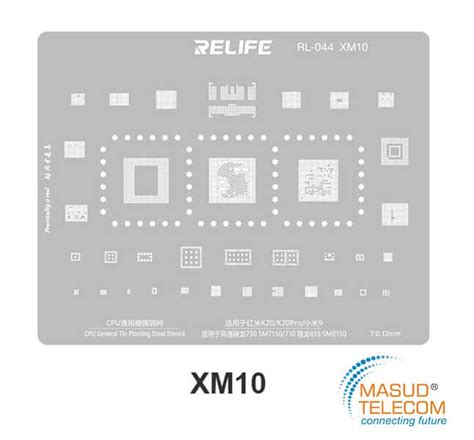 Relife Rl 044 Xiaomi Redmi Cpu Tin Planting Kit Bga Stencil