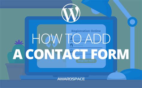 how to add a contact form in wordpress wordpress tutorials