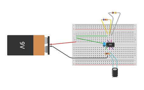 Circuit Design Blinking Light Tinkercad