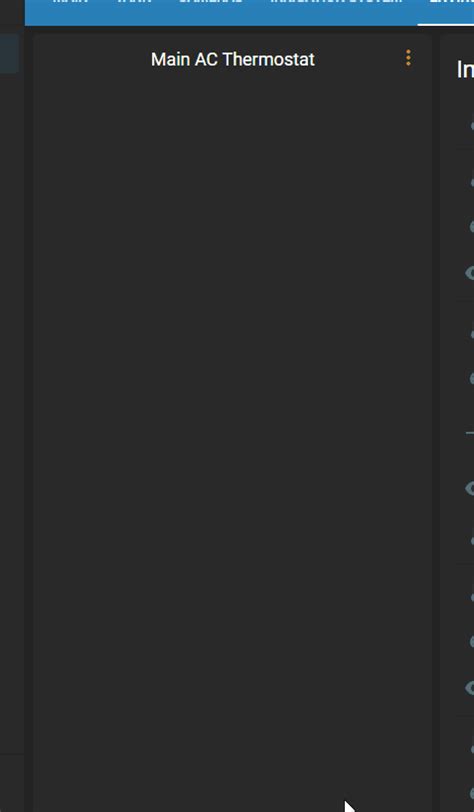 Thermostat Card Taking Up The Entire Column Frontend Home