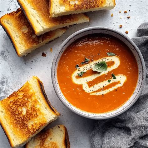 Ultimate Tomato Bisque With Irresistible Grilled Cheese