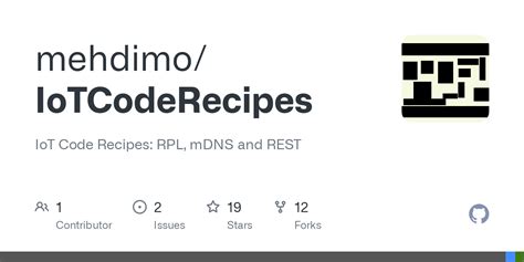 GitHub Mehdimo IoTCodeRecipes IoT Code Recipes RPL MDNS And REST