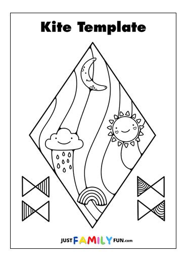 Kite Template Printable Pattern