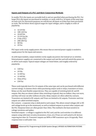 Advanced Plc Programming Scada System Design PDF Desktops Computing