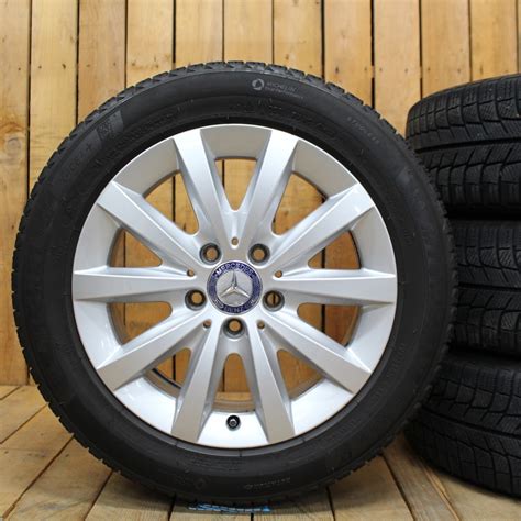 メルセデスベンツ Bクラス W246 純正 16インチ ミシュラン X-ICE3+ 205/55R16 スタッドレス タイヤホイール 4本 ...