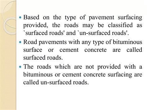 Classification Of Roads And Road Patterns Pptx