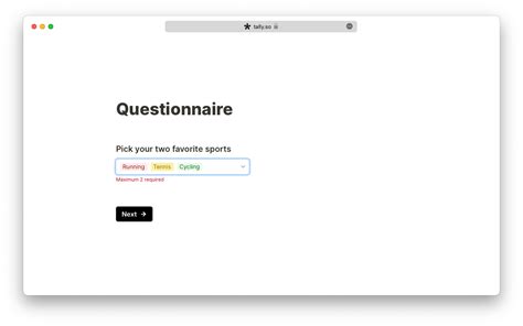 Multi Select Question