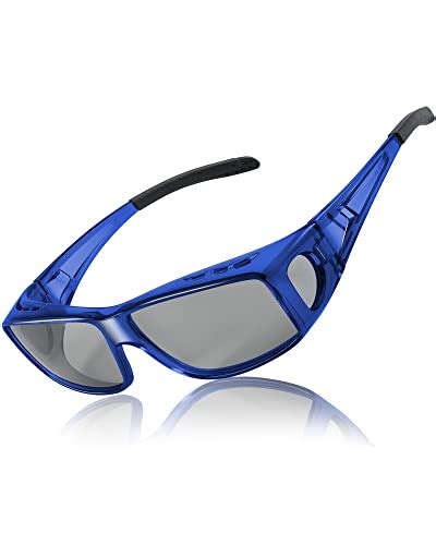 Lvioe Wrap Around Night Vision Glasses Fit Over Prescription Glasses