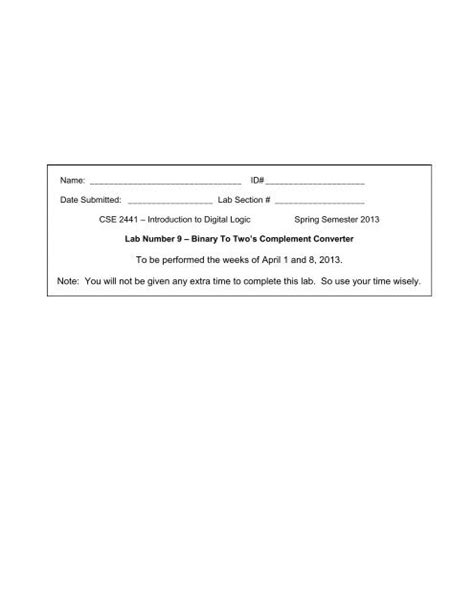 Cse 2441 Laboratory Exercise 9 Crystal