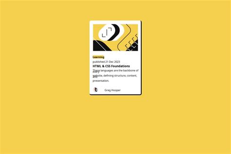 Frontend Mentor Blog Preview Main Using Html And Css Coding Challenge