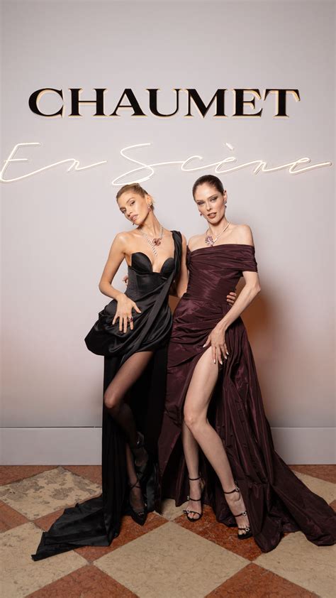 Stella Maxwell And Coco Rocha At The Chaumet High Jewelry Event