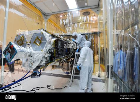Nustar Space Telescope Construction Engineers In The Final Stages Of