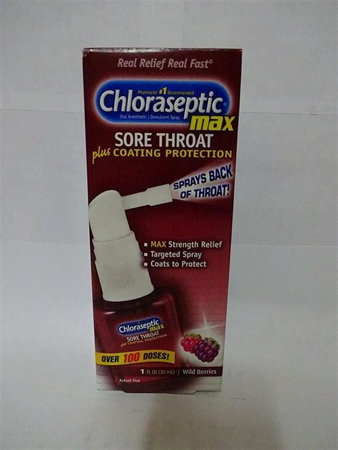Chloraseptic Phenol Oral Anestheticdemulcent Spray Sore Throat Wild