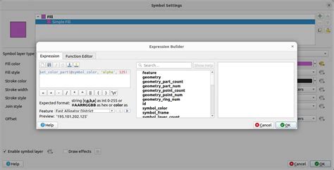 Layers Defining Opacity Of The Fill Color In Symbology In Qgis