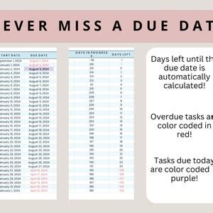Task Tracker Spreadsheet Smart Calendar Google Sheets To Do List Template Productivity