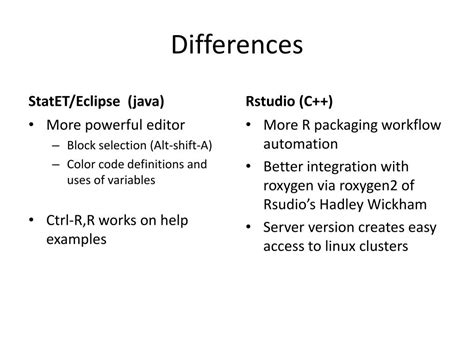 Ppt Statet Eclipse Vs Rstudio Powerpoint Presentation Free