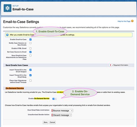 Setup Email To Case In Salesforce Apex Hours
