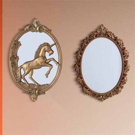 빈티지 샤워 라운드 장식 거울 테이블 골드 보헤미안 하우스 메이크업 거울 장식 홈 Miroir 벽화 벽 장식 장식 Aliexpress