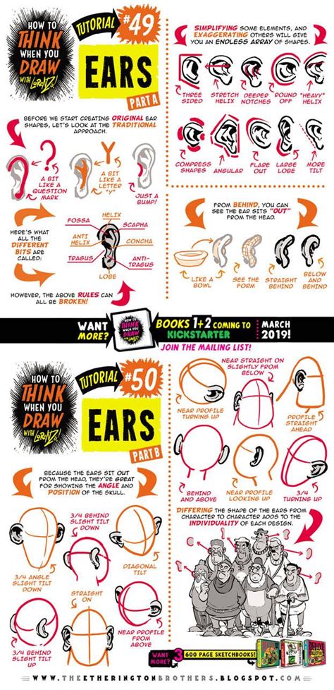 How To Draw EARS Tutorial For LEARNUARY By Https Deviantart Com Etheringtonbrothers On