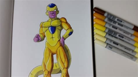 Drawing Golden Frieza ~ Dragon Ball Z Resurrection Of F Youtube