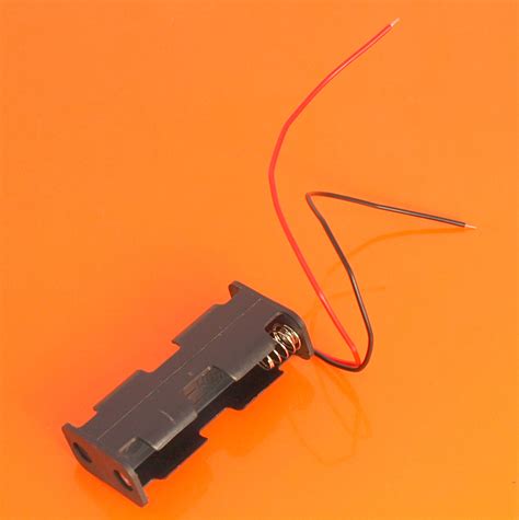 Aa Battery Holder X Double With Mm Leads Way Components