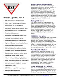 DSX Access System Inc WinDSX Manuals