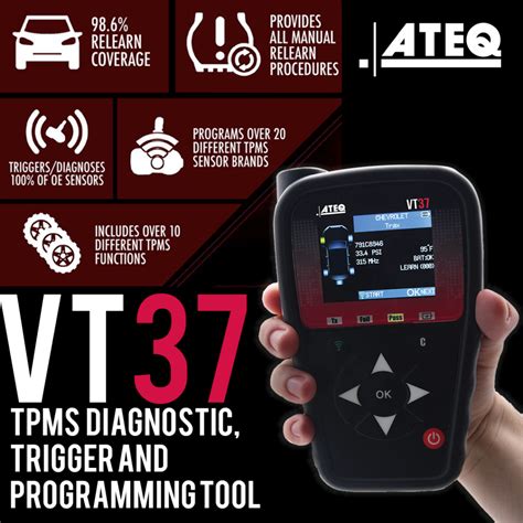Vt37 Tpms Diagnostic Trigger And Programming Tool Ateq Tpms