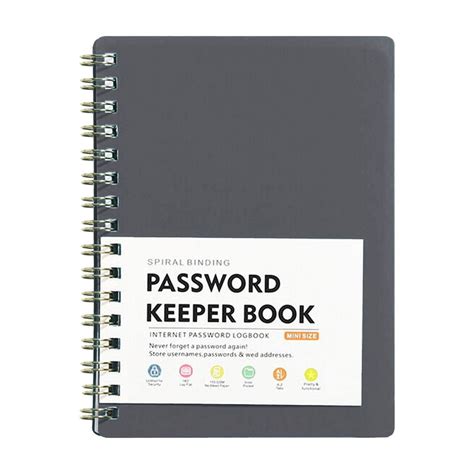 Password Book With Individual Alphabetical Tabs Small Password Notebook
