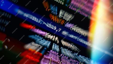 Código De Script De Computador Abstrato Tela De Código De Programação