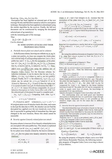 Different Attacks On Selective Encryption In Rsa Based Singular Cubic