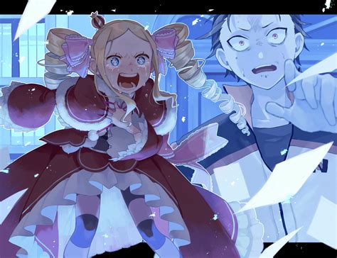 Natsuki Subaru And Beatrice Re Zero Kara Hajimeru Isekai Seikatsu Drawn By Parupin Danbooru