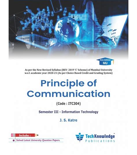 Principle Of Communication Second Year Sem 3 It Engg Techknowledge Publication Js Katre