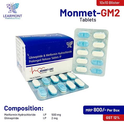 Glimepiride Metformin Hydrochloride Tablet At ₹ 800 Box D Formin In Barwala Id 2853155511573