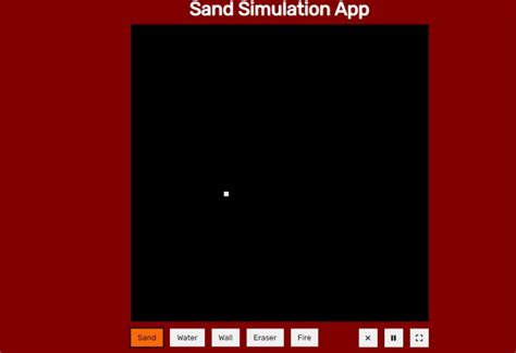 Sand Simulation App Using Html And Css In Javascript With Source Code