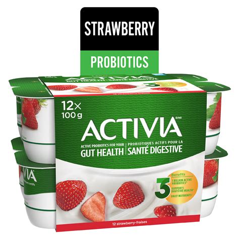Activia Probiotic Yogurt Strawberry 12x100g Walmartca
