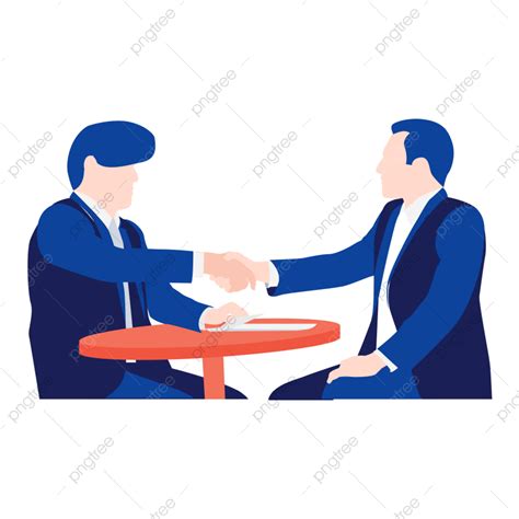 비즈니스 협력 비즈니스 협상 아이콘 무료 벡터 일러스트 자료 사업 협력 업무 회의 예절 Png 일러스트 및 Psd 이미지 무료 다운로드 Pngtree