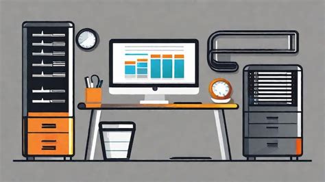 Premium Photo Efficient Workstation Setup