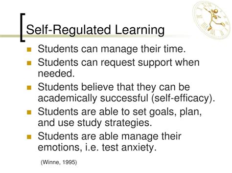 Ppt Self Regulated Learning Powerpoint Presentation Free Download