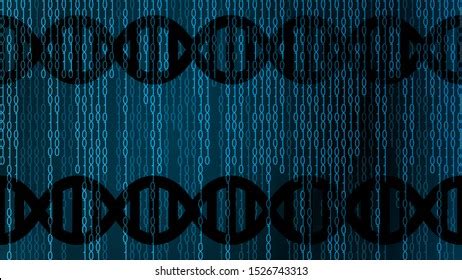 Dna On Binary Code Background Abstract Stock Vector Royalty Free Shutterstock