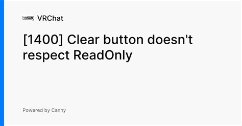 [1400] clear button doesn t respect readonly voters vrchat