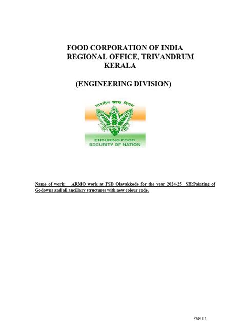 Tender Pdf Specification Technical Standard