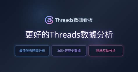 Threads Dashboard Powerful Threads Analytics Tool Powered By Official Api Threads數據看板