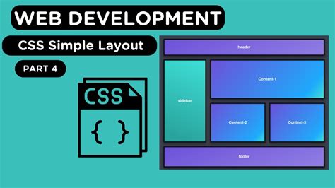 Intro To Css Part 4 Creating A Simple Layout With Css Youtube