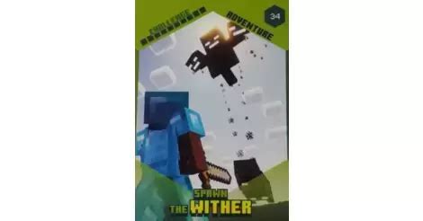Spawn The Wither Minecraft Challenges Card