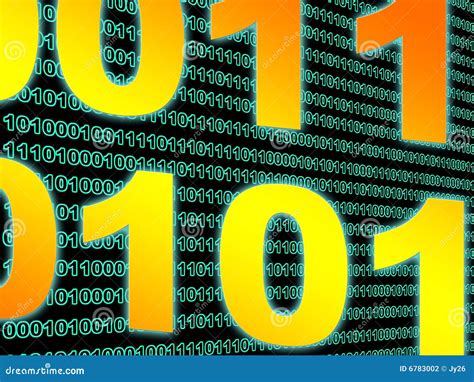 Binary Data Background Stock Illustration Illustration Of Concepts 6783002