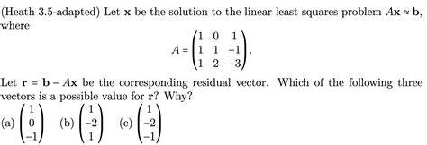 Solved Heath Adapted Let X Be The Solution To The Chegg Com
