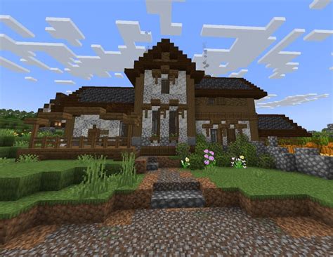 A Minecraft Survival House From My Smp Rfreeminecraft